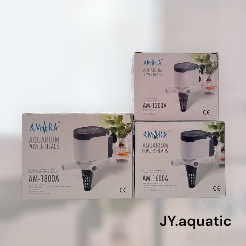 Jual AMARA AM SERIES AM1200A AM 1600A AM 1800A POWER HEAD / POMPA CELUP AQUARIUM NEW SERIES ...