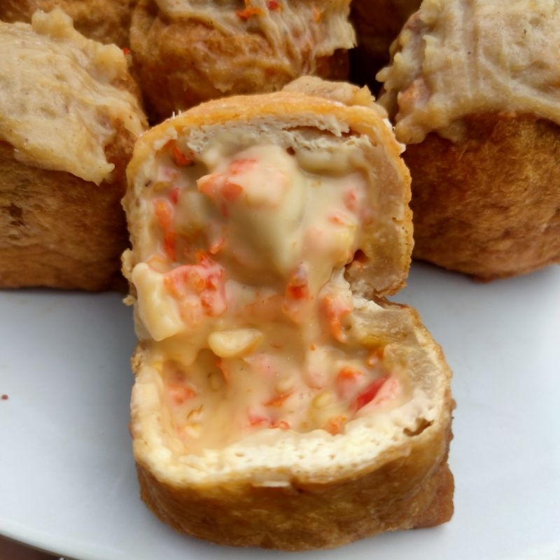 Jual Tahu Bakso Jumbo Daging Sapi Isi Keju Pedas/Ayam Mercon/Jando/Keju ...