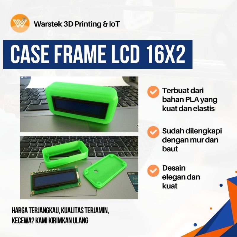 Jual Case Frame LCD 16x2 1602 Box Bezel Housing Casing Enclosure ...