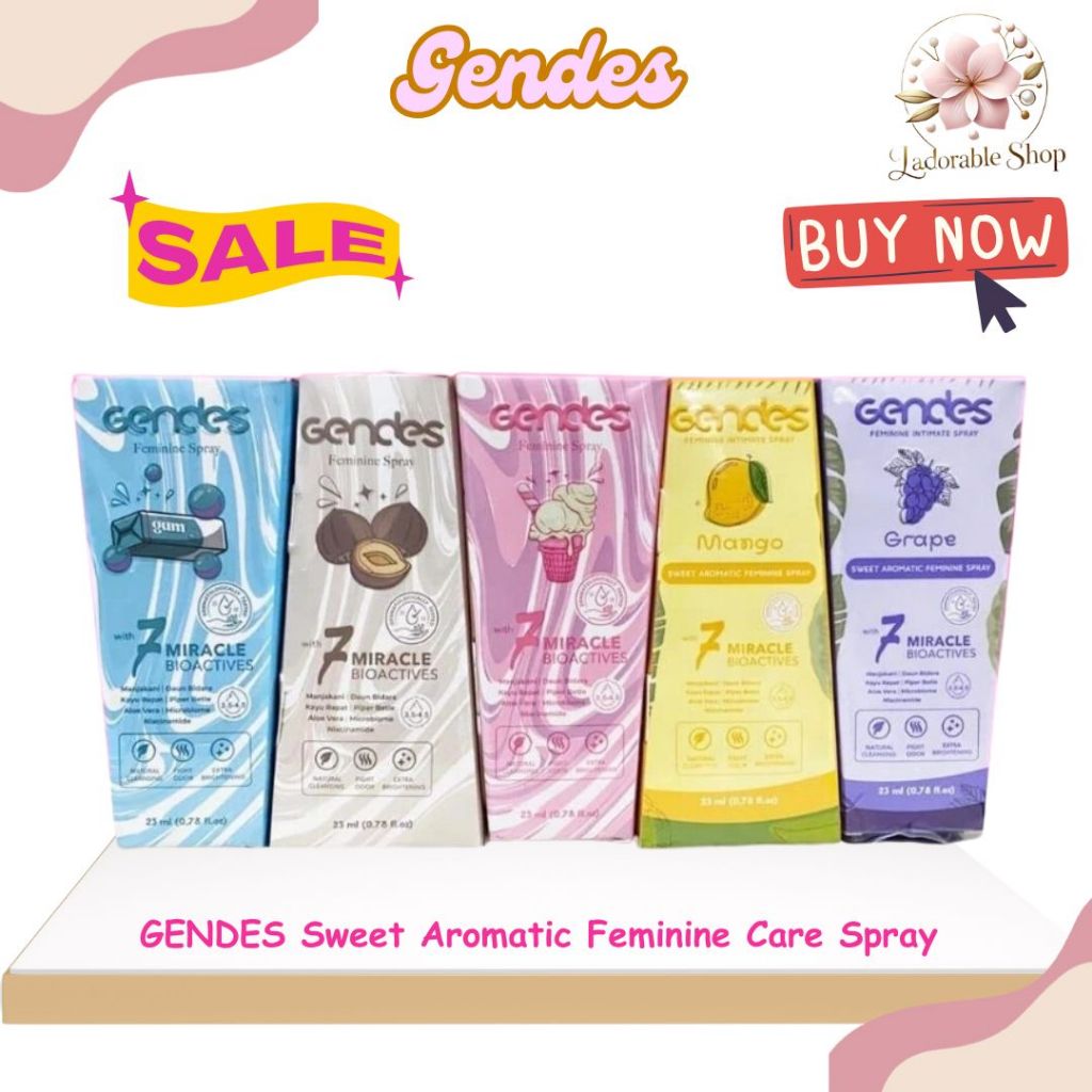 Jual Gendes Sweet Aromatic Feminine Care Spray 23 ML | Shopee Indonesia