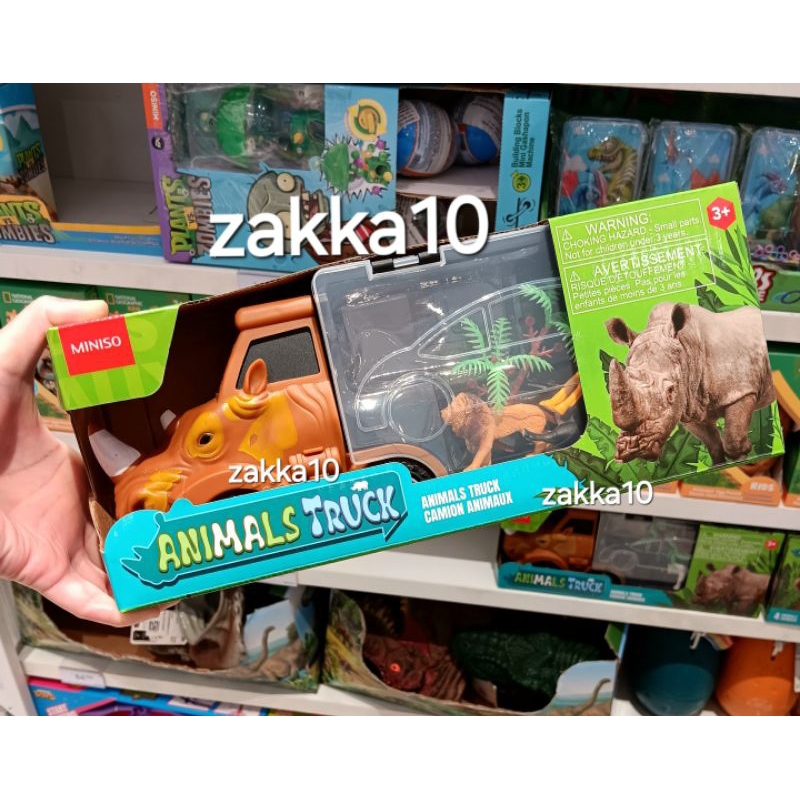 Jual Miniso Mainan Anak Animals Truck ( Rhinoceros Truck ) | Shopee ...