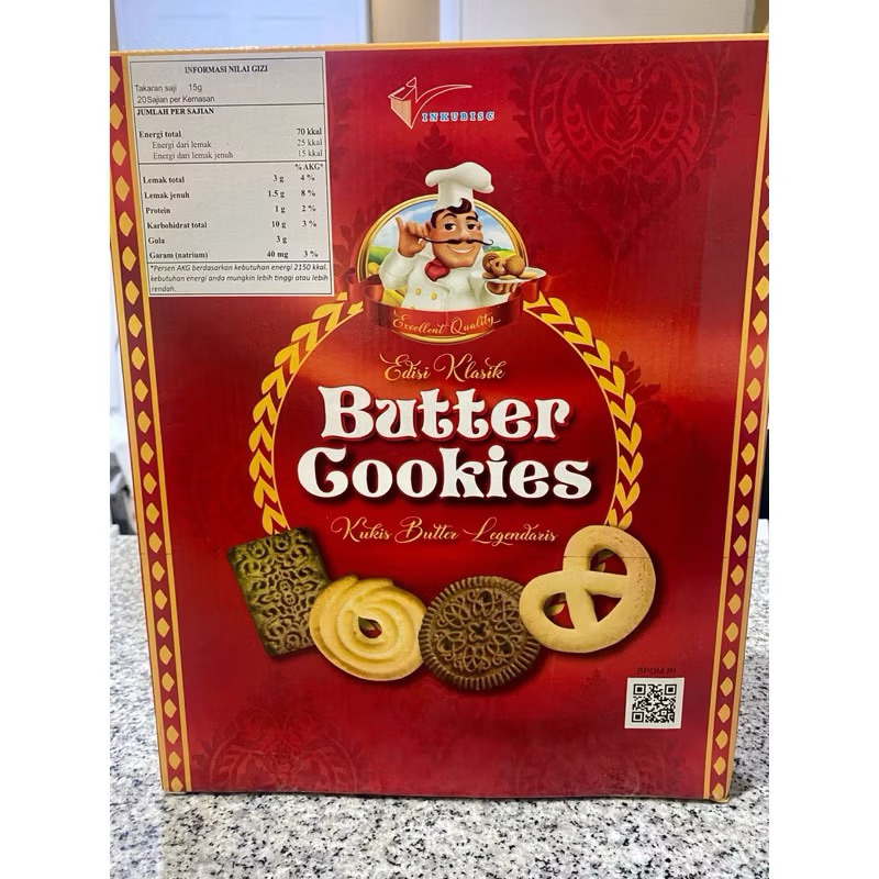 Jual Butter Cookies Kukis Butter Legendaris Inkubisc 8 kotak 2400gram ...