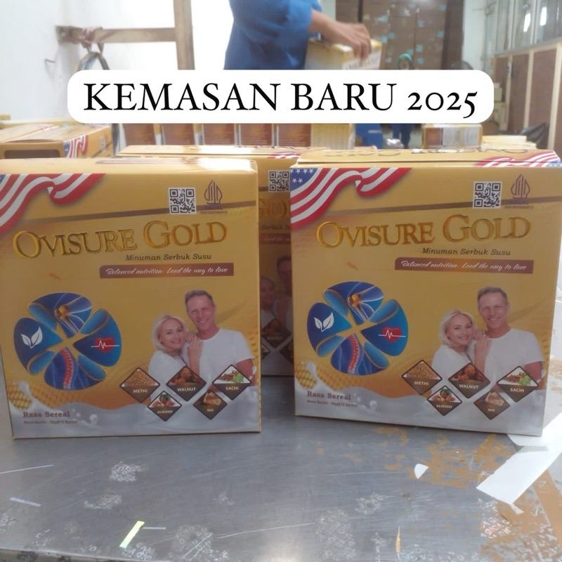 Jual OVISURE GOLD BPOM ORIGINAL KEMASAN TERBARU 2025 , SUSU OVISURE ...
