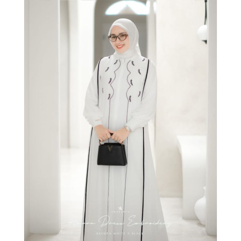 Jual Amara Dress Layer with scallops embroidery accent ( Long Dress ...