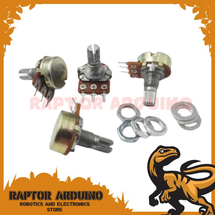 Jual Potensiometer 1M Ohm Mono Linear Potensio Meter Potentiometer B1M ...