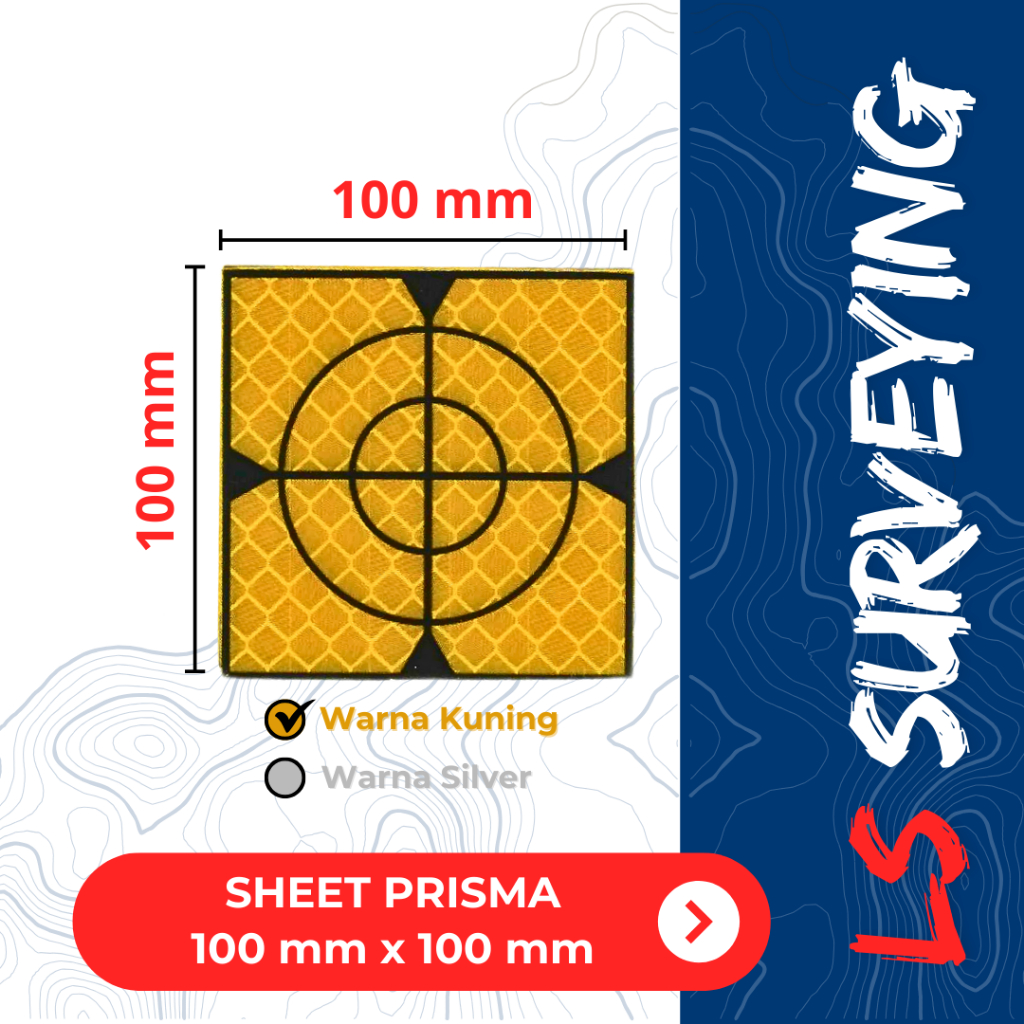 Jual Sheet Prisma Survey Sticker Target Survey Replective Sheet Size ...