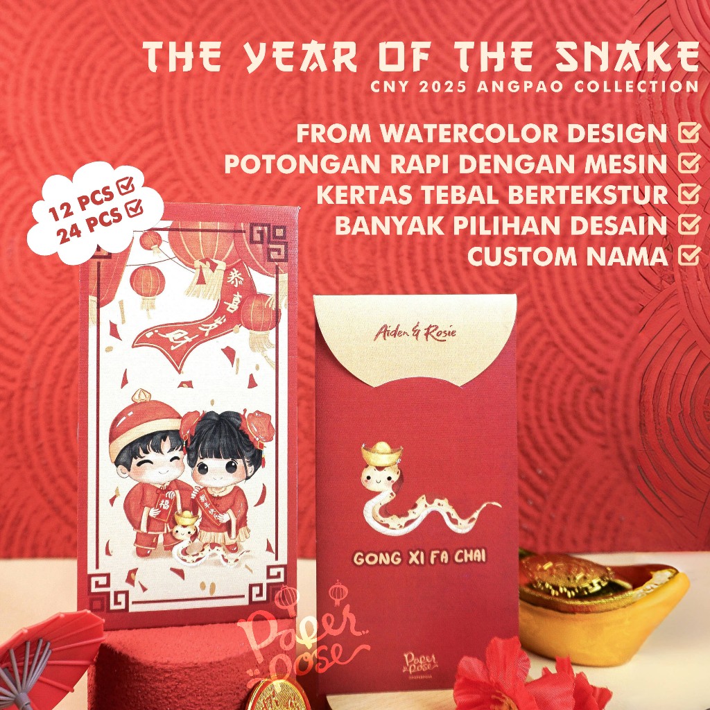Jual CUSTOM NAMA ANGPAO SINCIA / Amplop Chinese New Year 2024 (PRE ...