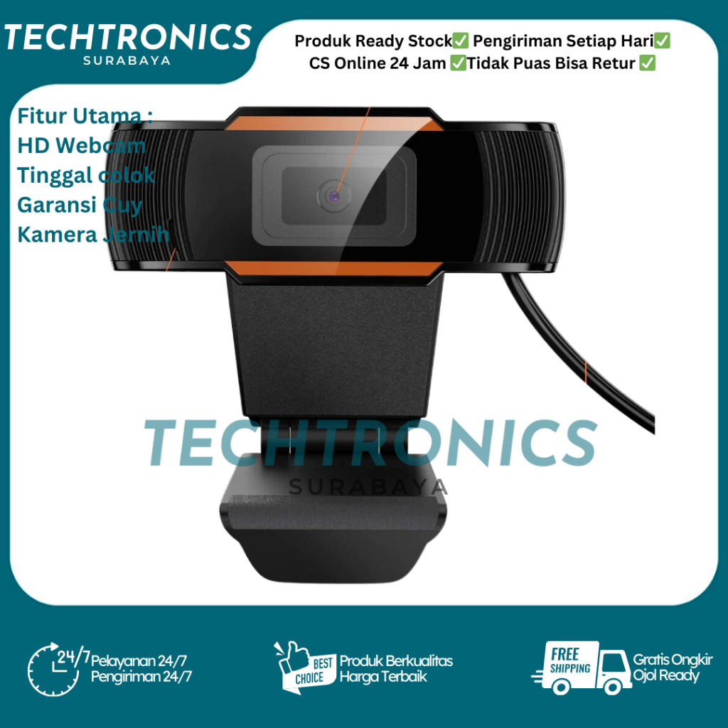 Jual Webcam FULL HD 720p 1080p Komputer / Laptop Dengan Mic Autofocus ...