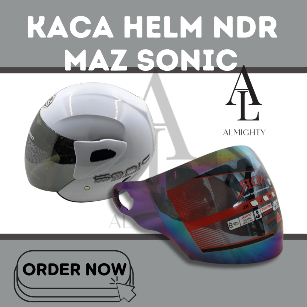 Jual Kaca helm visor MAZ SONIC NDR clearView - kaca helm NDR anti silau ...