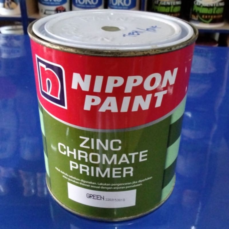 Jual Zinc Chromate Nippon Paint Cat Dasar Besi Anti Karat 1 Kg | Shopee ...