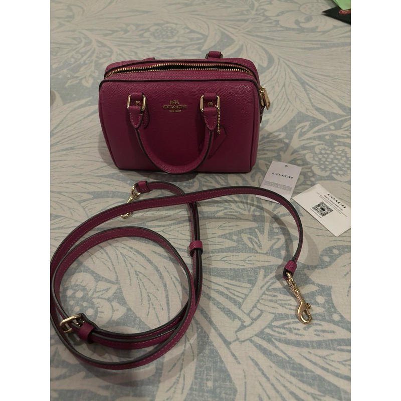 Jual Coach Mini Rowan Crossbody Pink original | Shopee Indonesia