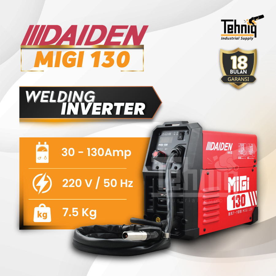 Jual Mesin Las Listrik MIG DAIDEN MIGi 130 2T/4T Trafo Las Listrik ...