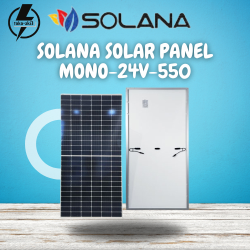 Jual SOLANA MONOCRYSTALLINE SOLAR PANEL - MONO-24V-550 WATT | Shopee ...