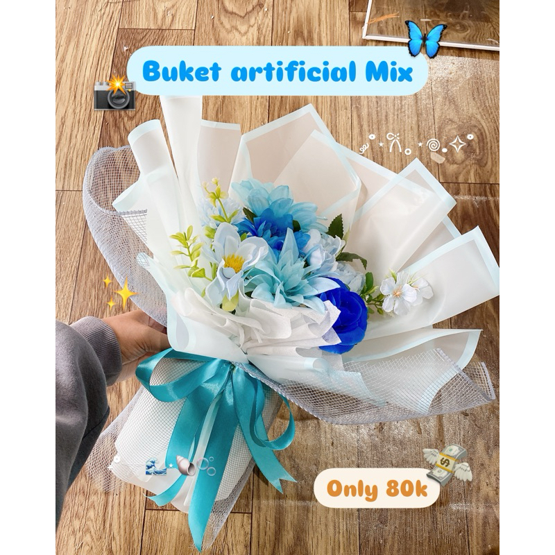 Jual BUKET BUNGA PEONY ARTIFICIAL/BUKET BUNGA MIX ARTIFICIAL ...