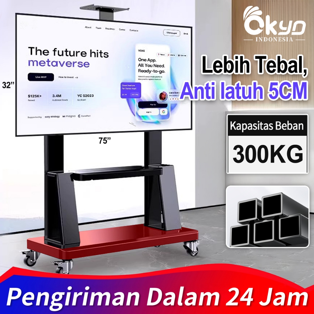 Jual Bergerak Bracket Standing tv 32-85 Inch TV Berdiri Stand Universal ...