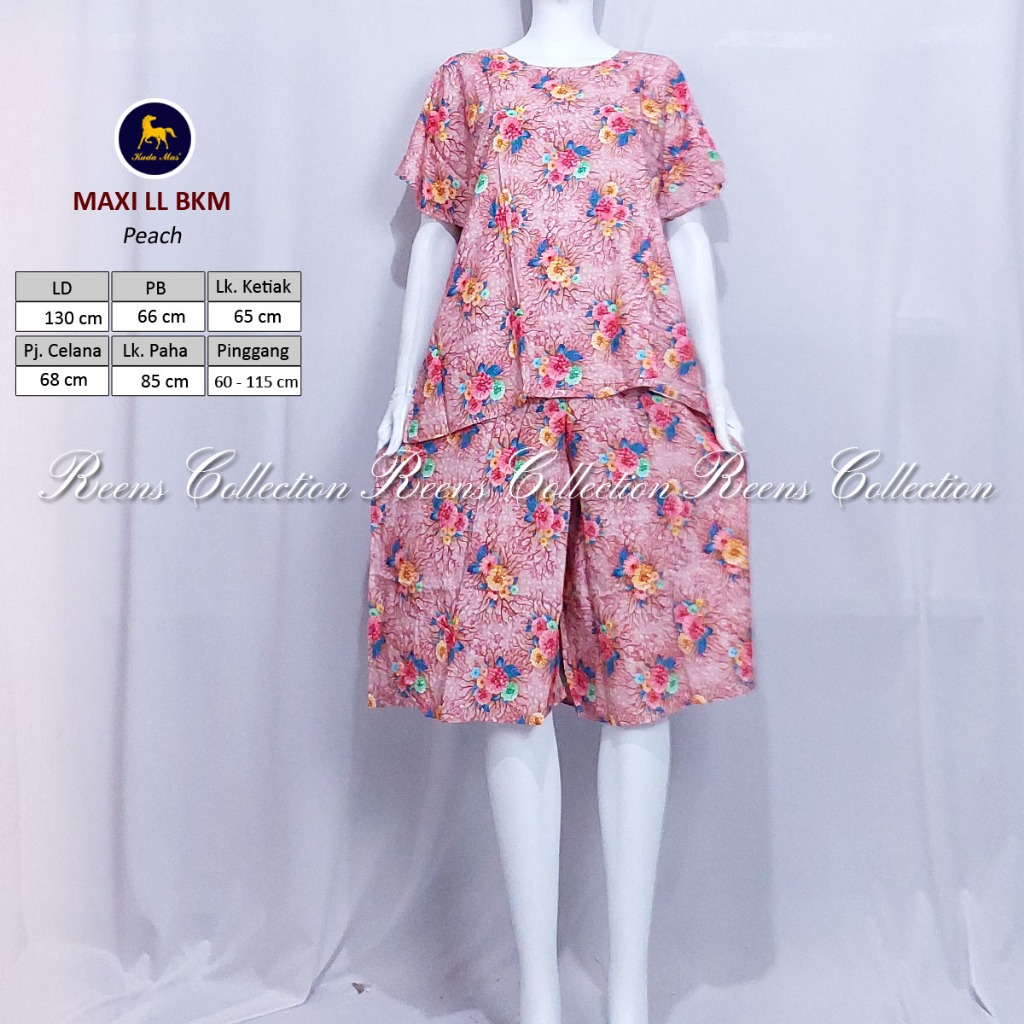 Jual Batik Kuda Mas Jumbo Setelan Maxi LL Batik Print LD 130 | Kulot ...
