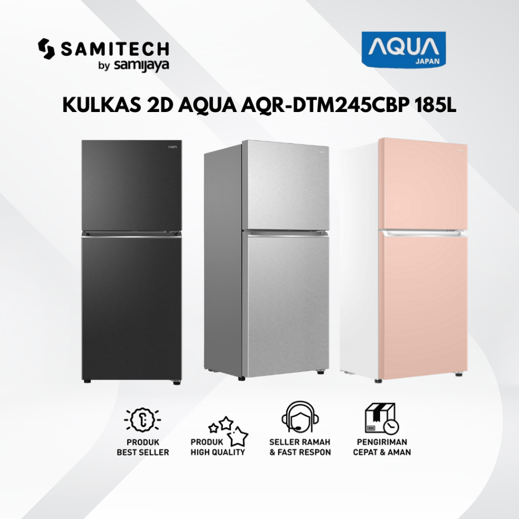 Jual KULKAS 2 PINTU AQUA AQR-DTM245CBP AQR DTM245CBP 185 LITER | Shopee Indonesia
