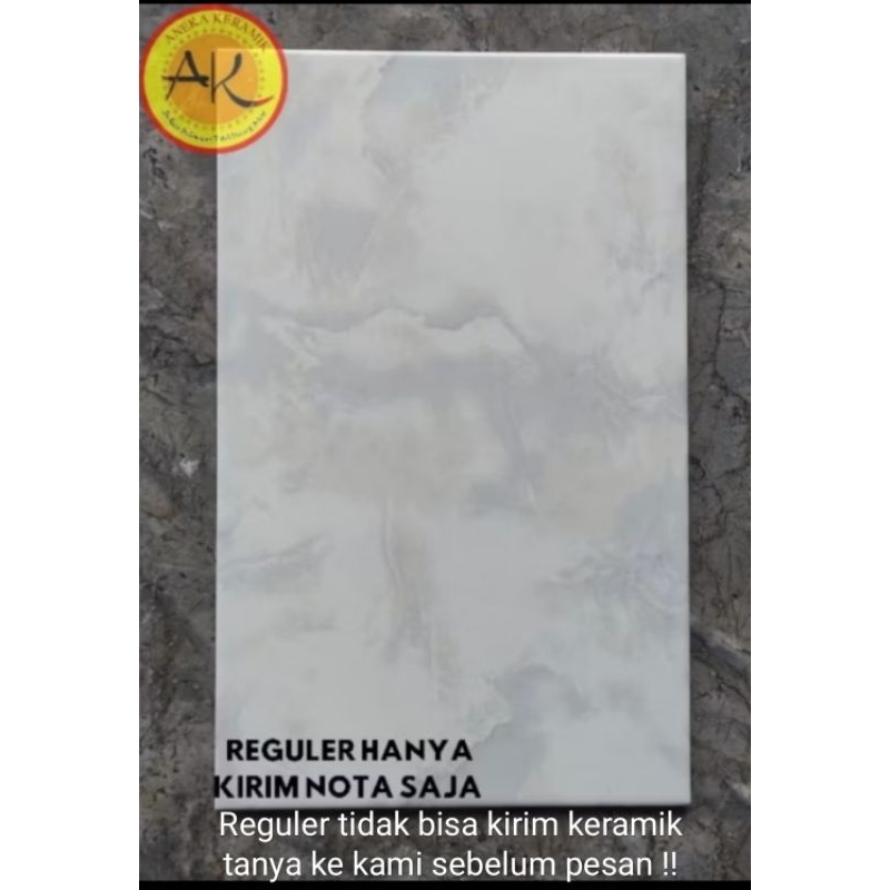 Jual Keramik Dinding Dapur Kamar Mandi Motif Marmer Glossy Kilap 25x40 Lily Gris | Shopee Indonesia