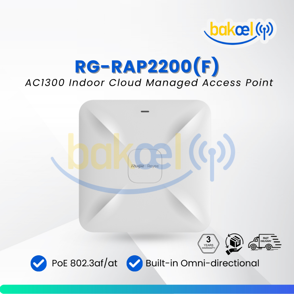 Jual Ruijie RG-RAP2200(F) Wi-Fi 5 1267Mbps Ceiling Access Point ...