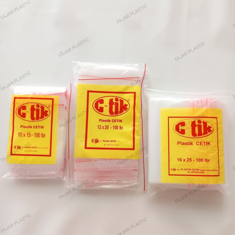 Jual Plastik Cetik Jumbo - Ziplock - Plastik Klip Ctik Besar - Plastik ...
