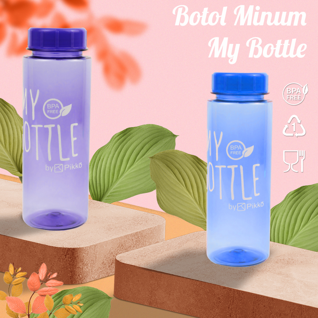 Jual BOTOL MINUM MURAH ANTI PECAH - PIKKO - MY BOTTLE FLIPTOP - 6 WARNA ...