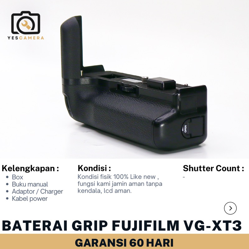 Jual Fujifilm VG-XT3 Bergaransi 2bulan Vertikal Baterai Grip For X-T3 ...