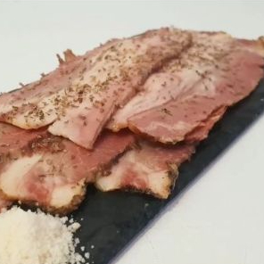 Jual SMOKED BEEF BACON 150 GR/DAGING SAPI ASAP/SMOKEY/BEEF SLICE/HALAL ...