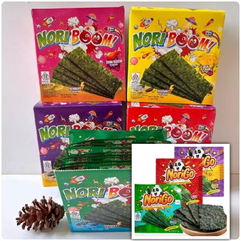Jual NORI BOOM NORI GO Snack Rumput Laut | Shopee Indonesia