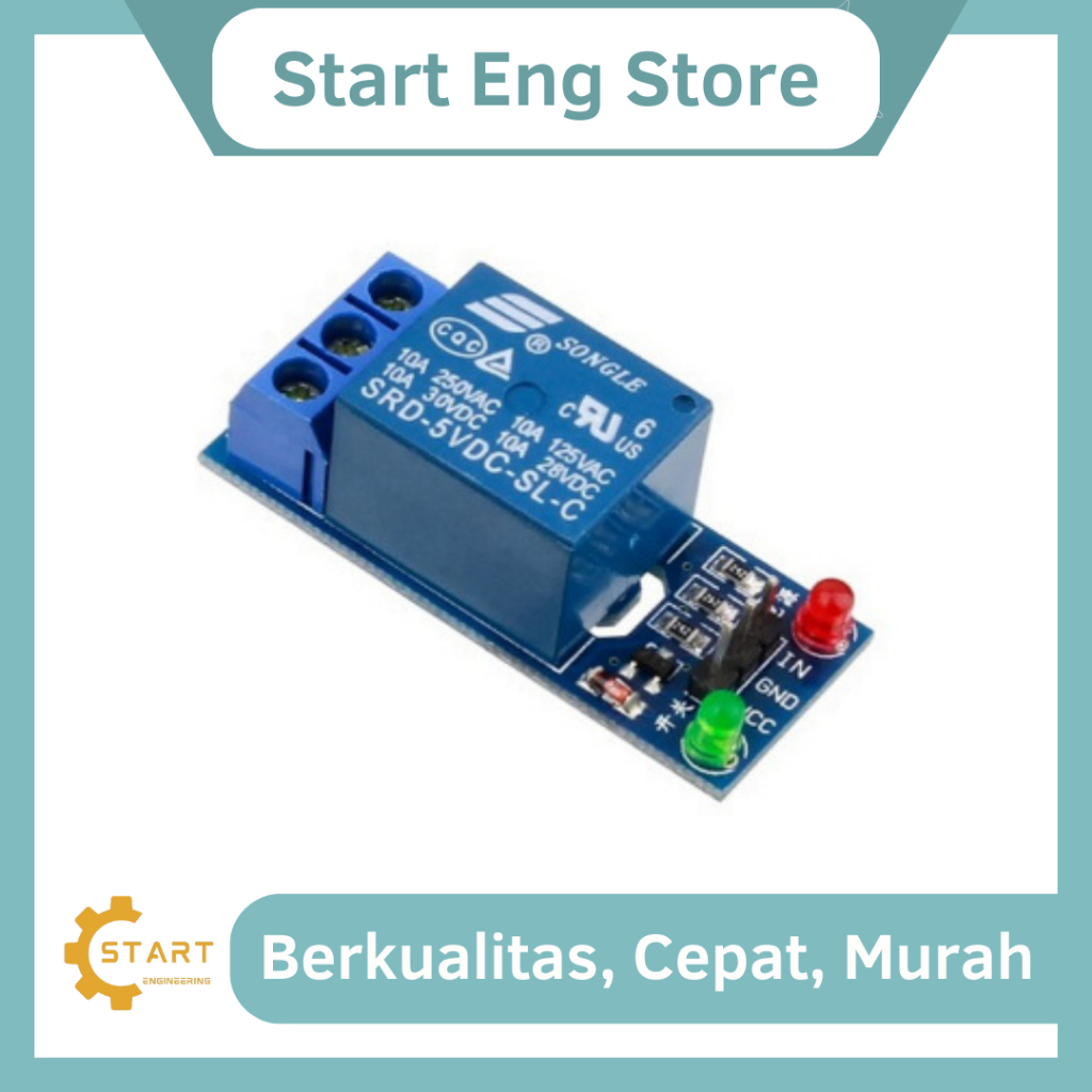 Jual RELAY 5V 1 CHANNEL OUTPUT 250VAC 30VDC 10A MODULE | Shopee Indonesia