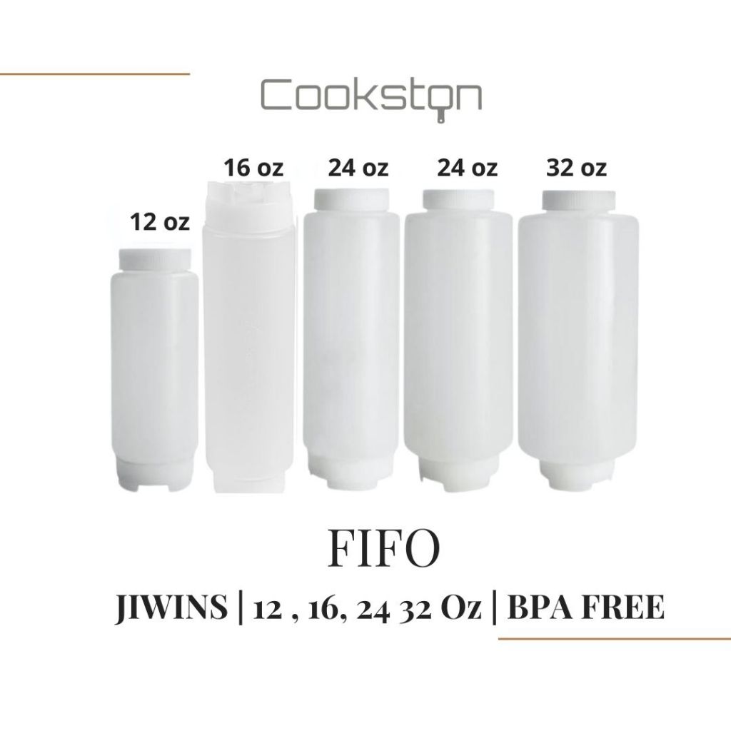 Jual COOKSTON Jiwins Fifo Squeeze Bottle Dispenser - Botol Saus FIFO ...