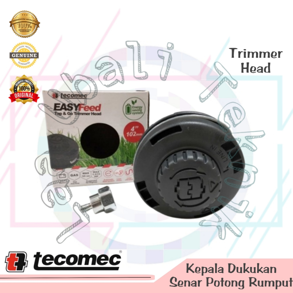 Jual TRIMMER HEAD TECOMEC KEPALA DUDUKAN SENAR NYLON OTOMATIS POTONG ...