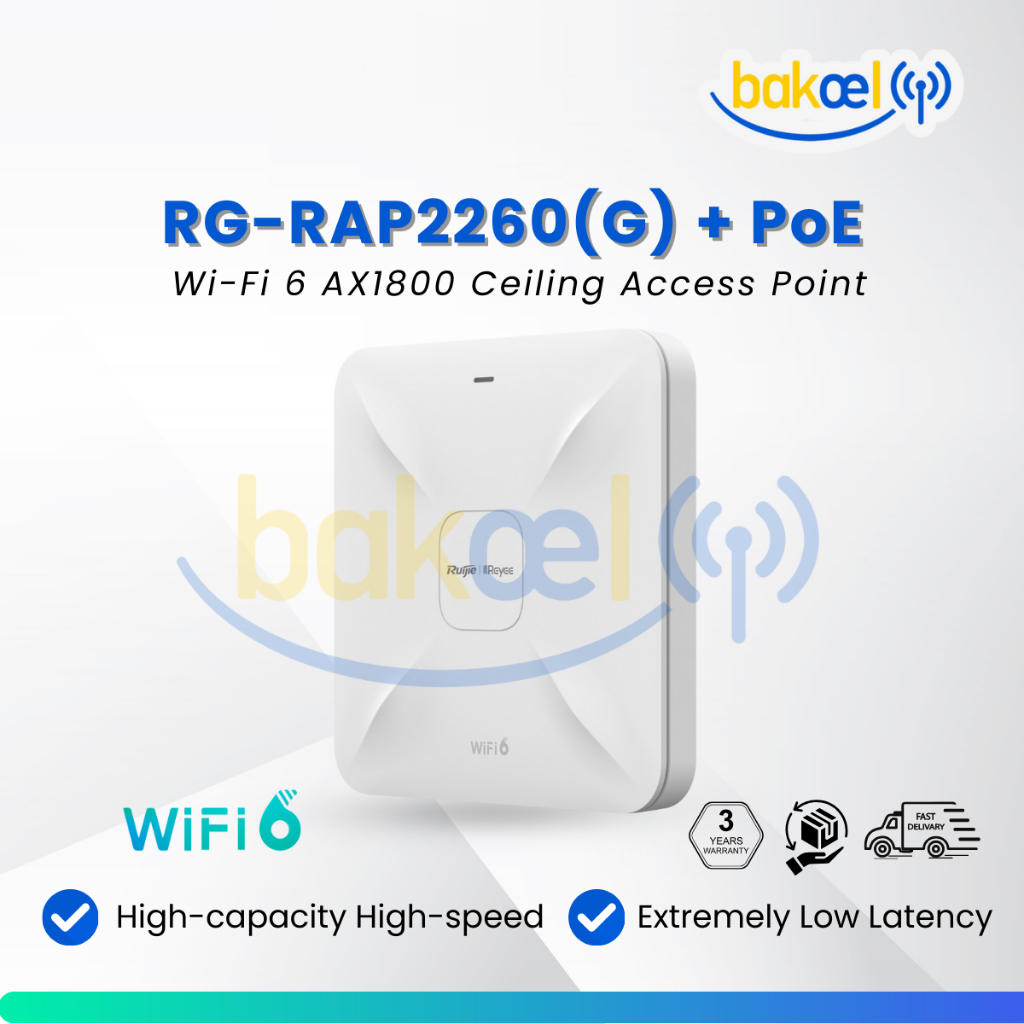 Jual Ruijie RG-RAP2260G WIFI 6 Indoor Access Point AX1300 RAP2260G Plus ...