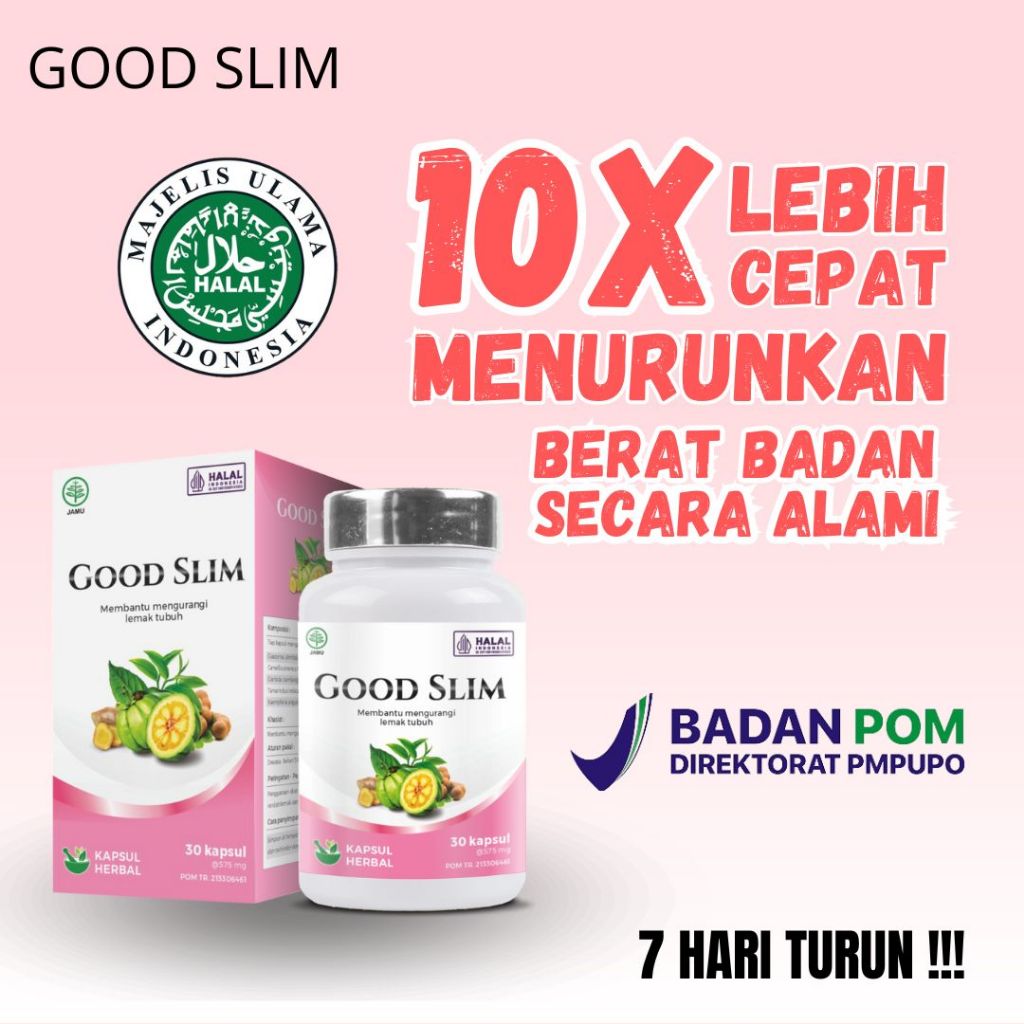 Jual GOOD SLIM obat Diet Detox Pelangsing badan cepat dan ampuh BPOM ...