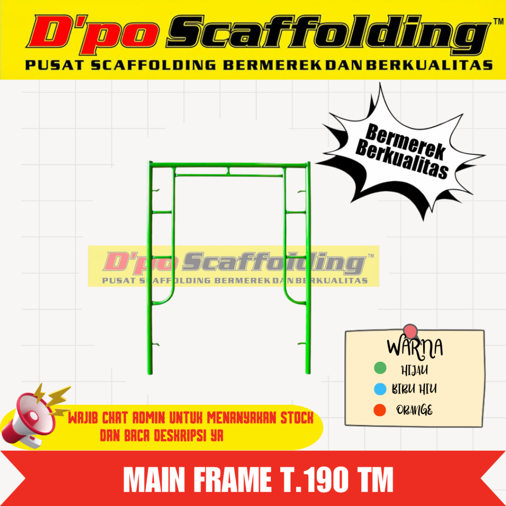 Jual MAIN FRAME SCAFFOLDING T.190 TM | Shopee Indonesia