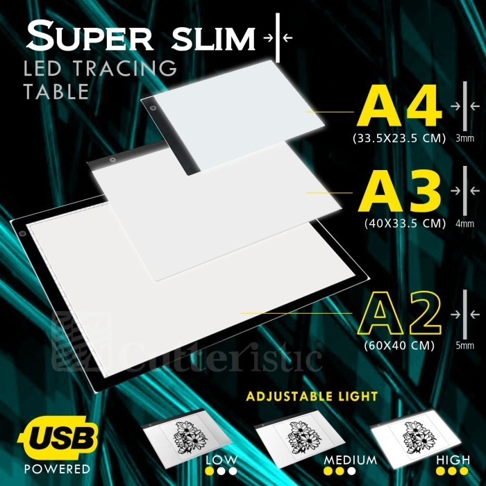 Jual BEST QUALITY Tracing Board LED A4 A3, Papan Jiplak Light Pad Gambar Drawing | Shopee Indonesia