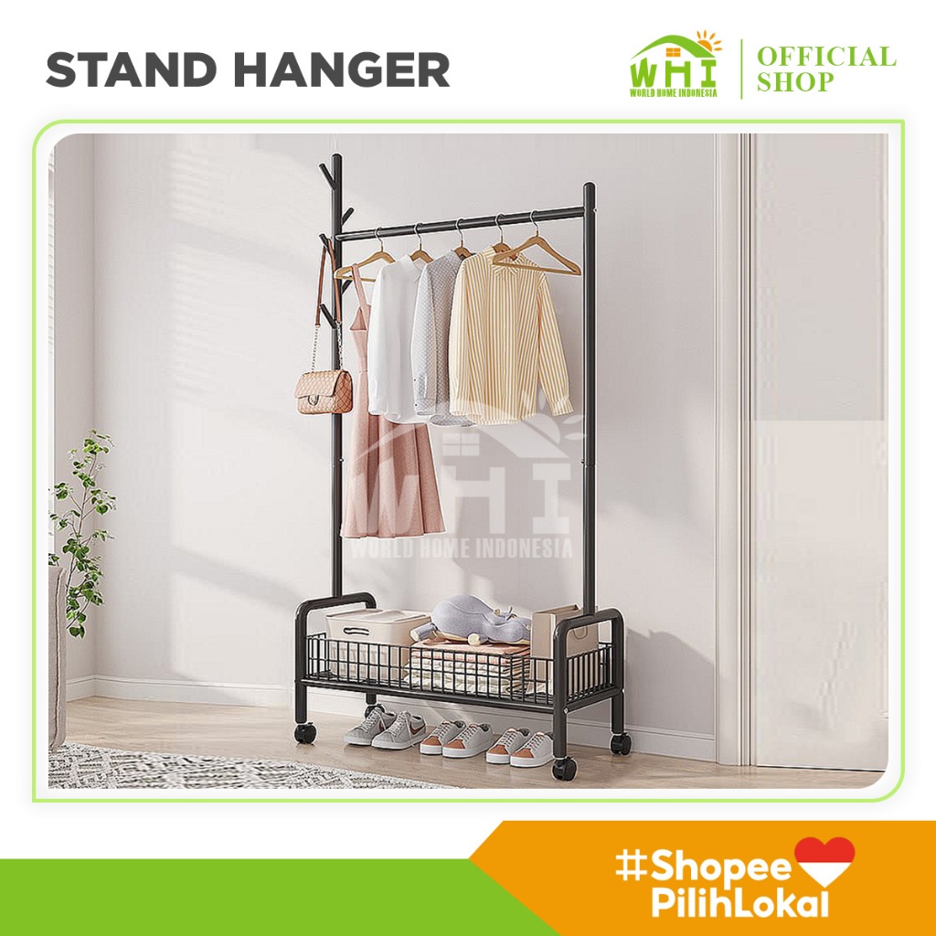 Jual World Home Stand Jemuran Baju Minimalis Rak Penyimpanan ...