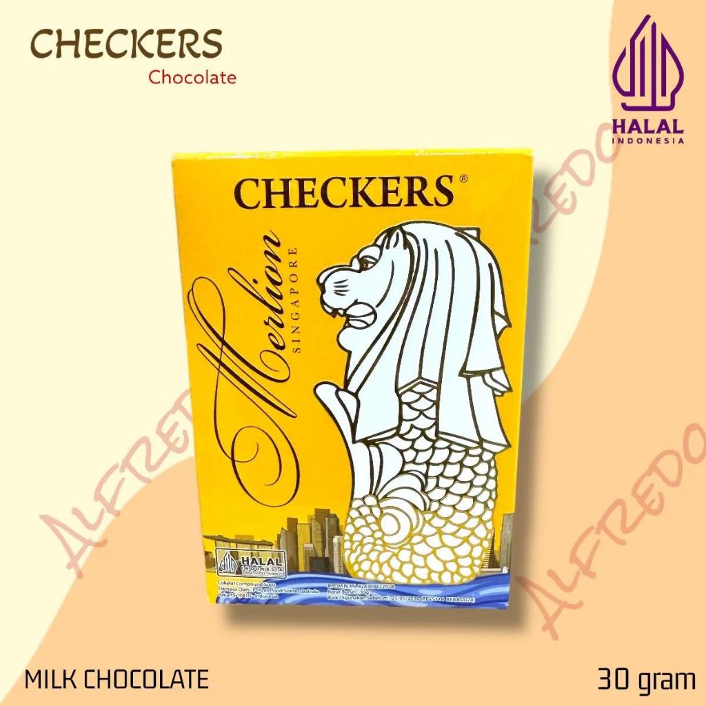 Jual Coklat CHECKERS Box Merlion singapore 30gram isi -+ 9 pcs | Shopee ...