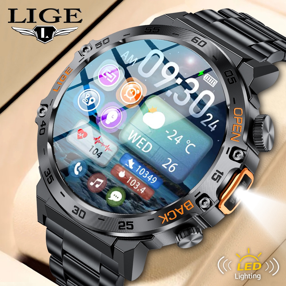 Jual LIGE Jam Tangan Pintar Asli Dengan Senter LED Sentuhan Penuh ...