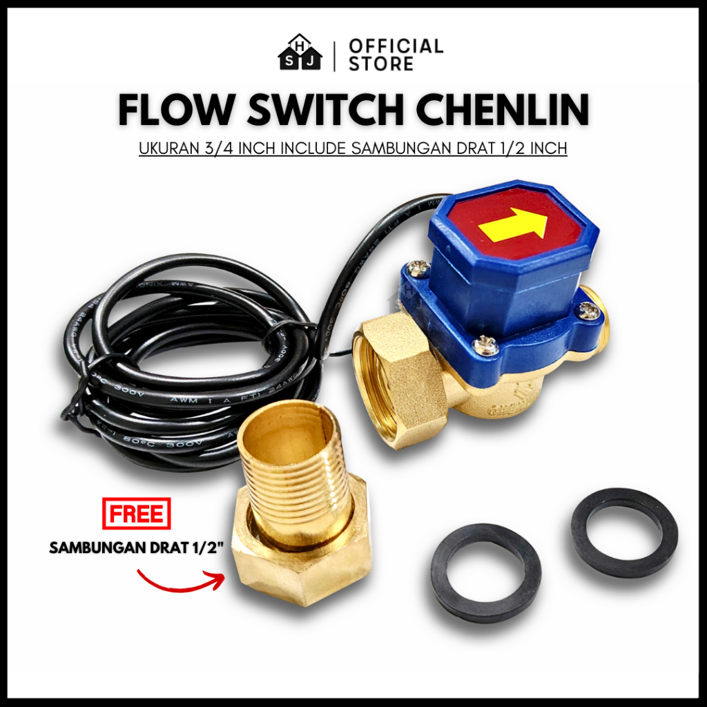 Jual Flow Switch 3/4" X 1/2" / Saklar Otomatis Pompa Booster Water ...