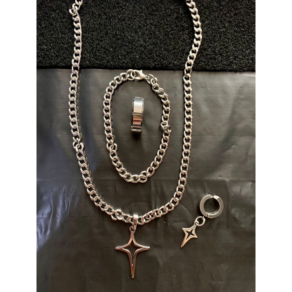 Jual beli3gratis1-paket kalung gelang dan cincin free 1 anting jepit ...