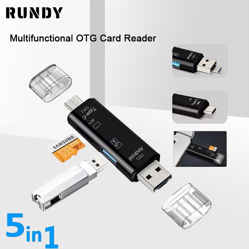 Jual RUNDY【COD】Card Reader OTG 5 in 1 USB 3.0 Type C Fit For Micro SD ...