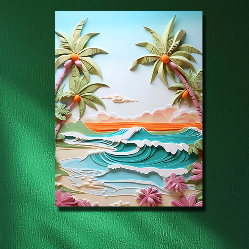 Jual HIASAN DINDING PANTAI TROPIS - BESAR 30X40 | SEDANG 20X30 ...