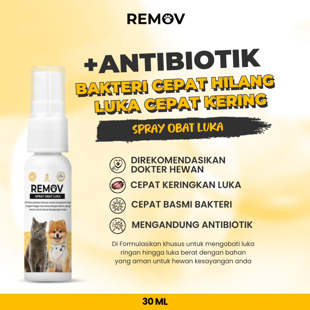 Jual Remov Spray Obat Luka Untuk Hewan Peliharaan | Shopee Indonesia