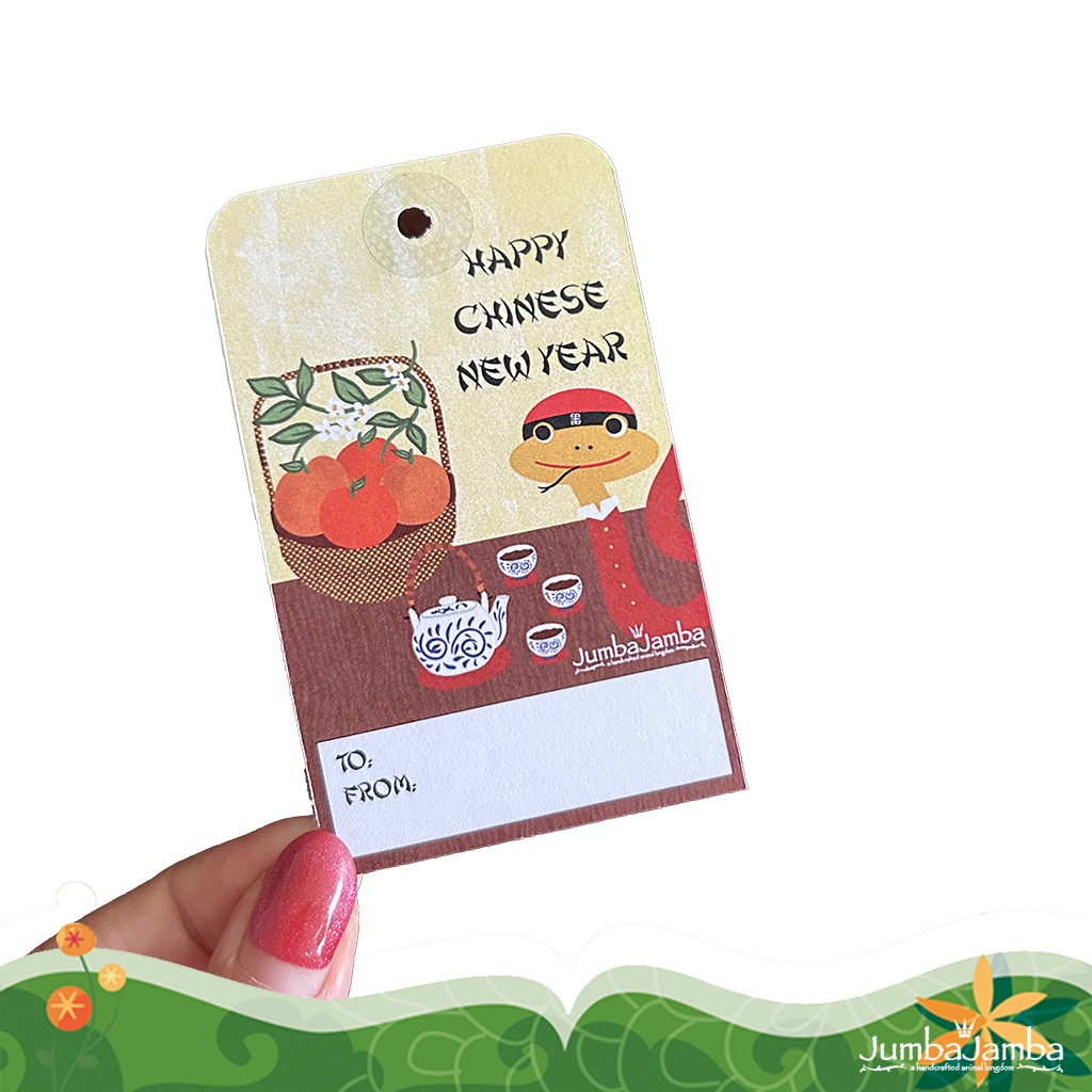 Jual Jumba Jamba Gift Tag Imlek CNY - Set of 12 Lucky Snake Chinese New ...