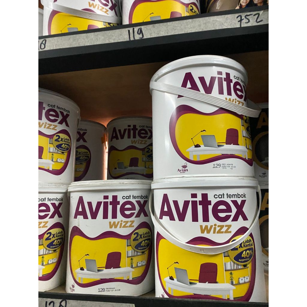 Jual AVITEX WIZZ CAT TEMBOK INTERIOR // SUPER WHITE 5KG KODE WARNA SW ...