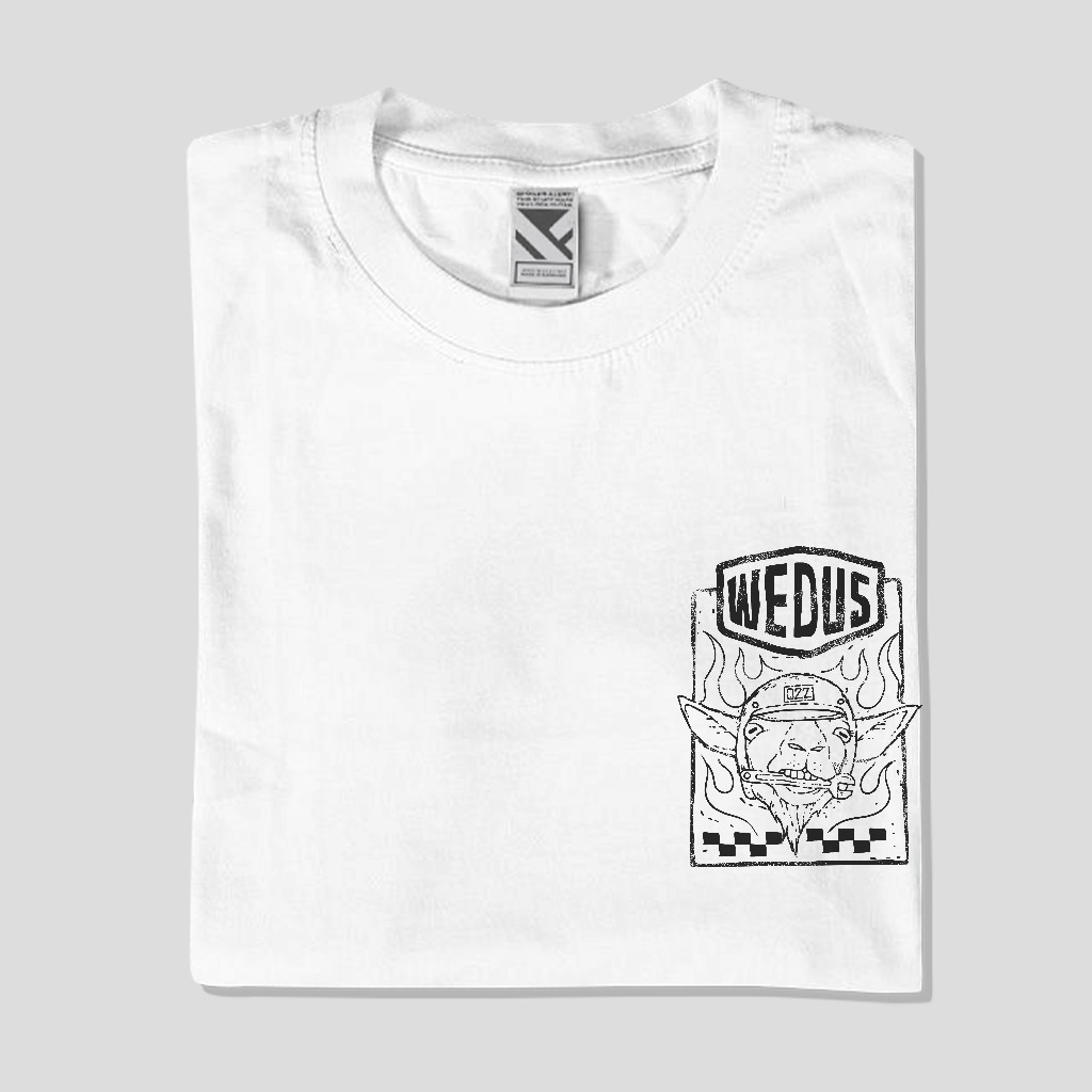 Jual ZeroTwentyTwo Kaos Wedus Putih | T-Shirt Wedus Pria Wanita White ...