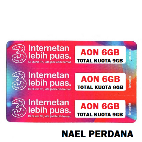 Jual Voucher Tri New Aon 6GB | Shopee Indonesia