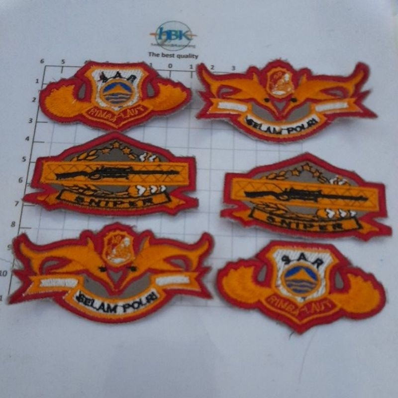 Jual ATRIBUT PDL BORDIR NON TIMBUL LIS MERAH | Shopee Indonesia