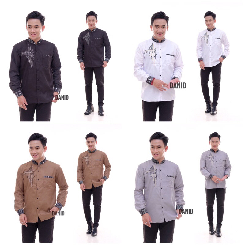 Jual Baju Koko Muslim Pria Lengan Panjang Seragam Model Terbaru | Shopee Indonesia