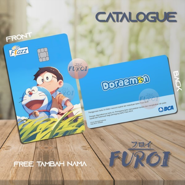 Jual Custom Flazz BCA | Custom Emoney Mandiri | Doraemon and Nobita ...